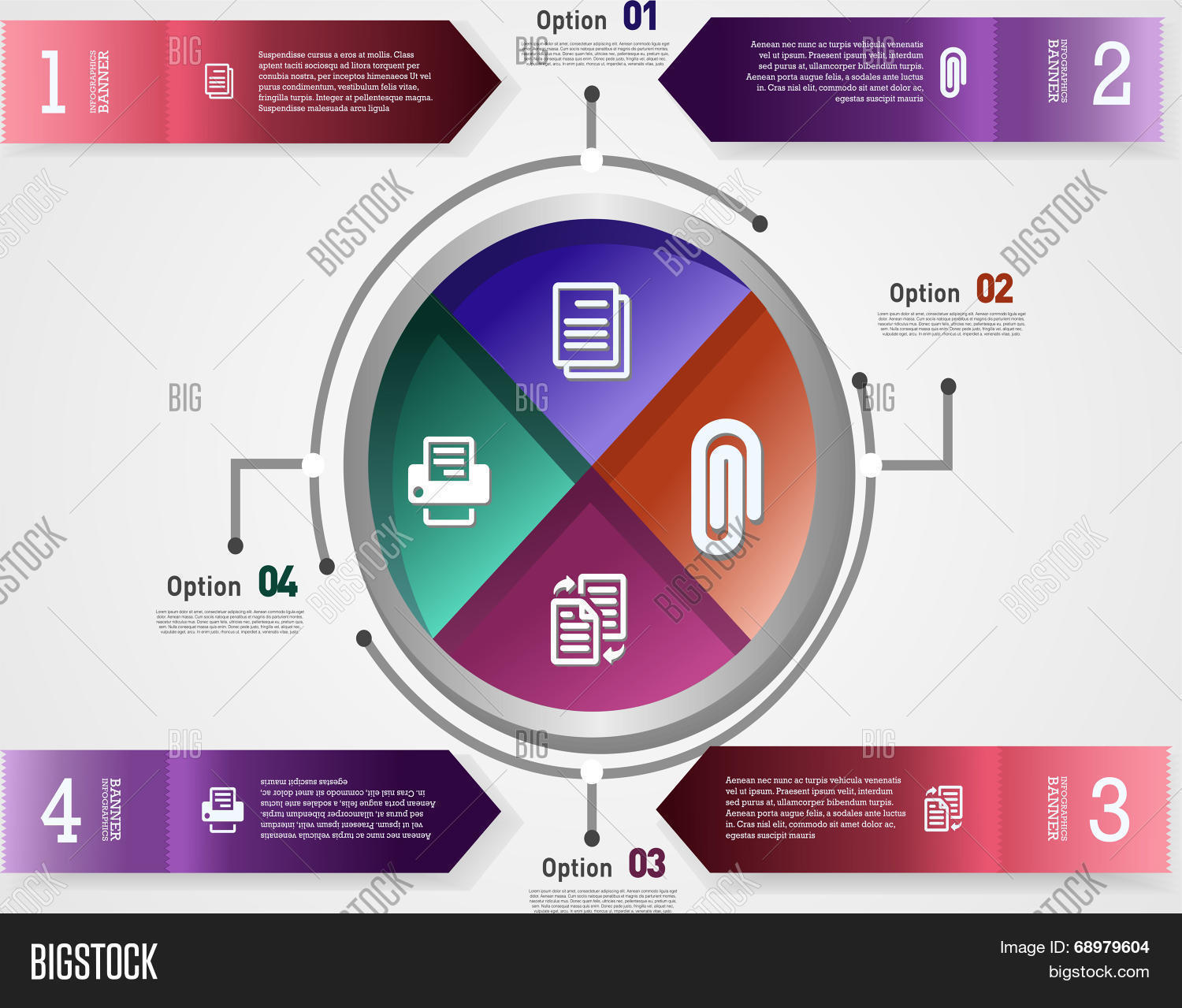 Circle Center Divided Vector & Photo (Free Trial) | Bigstock