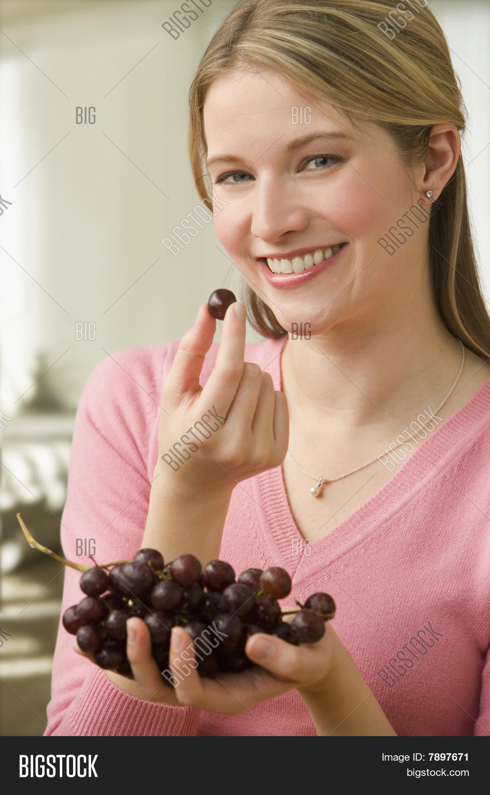 Woman Eating Grapes Image & Photo (Free Trial) | Bigstock