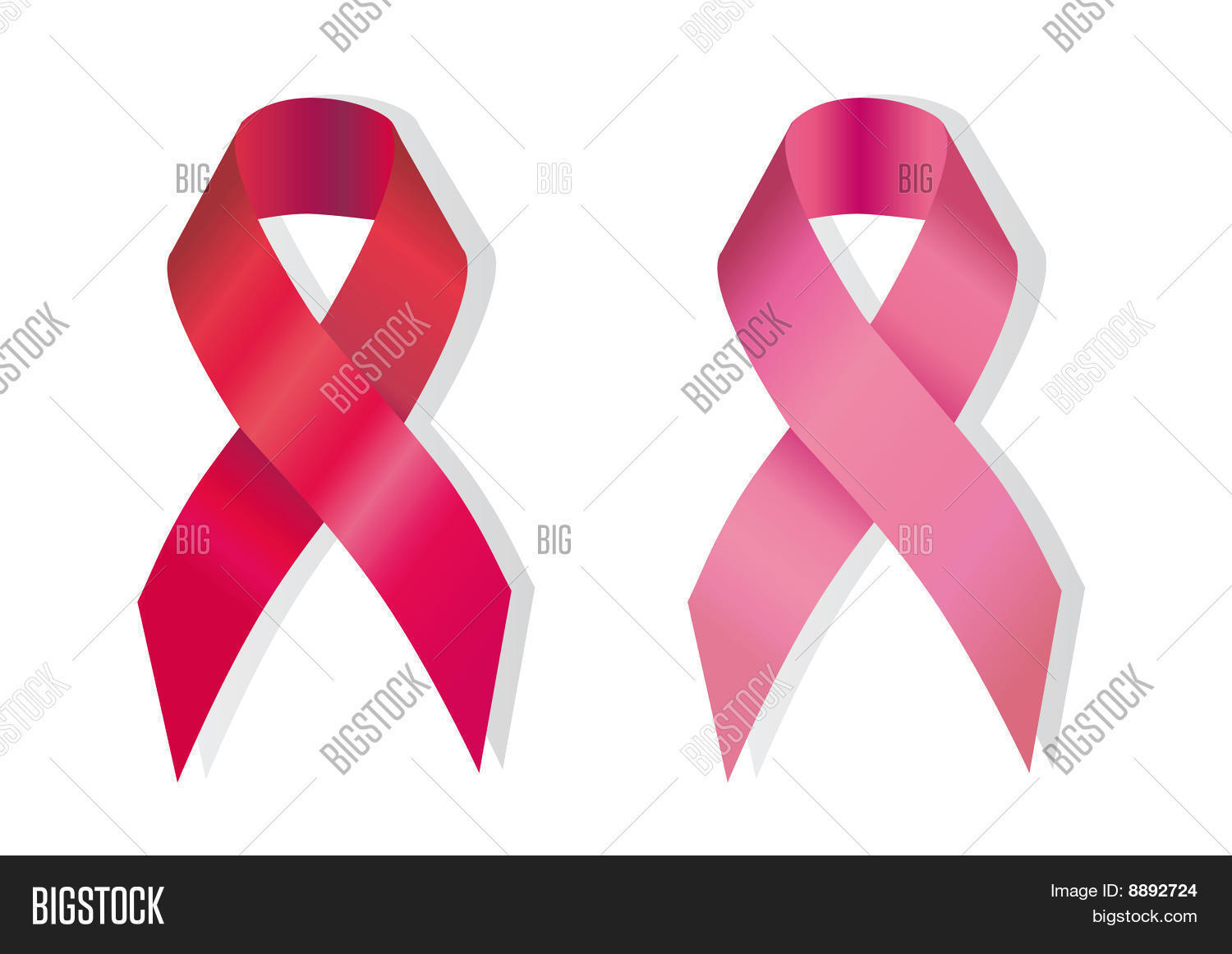 Red Pink Ribbons Image & Photo (Free Trial) | Bigstock