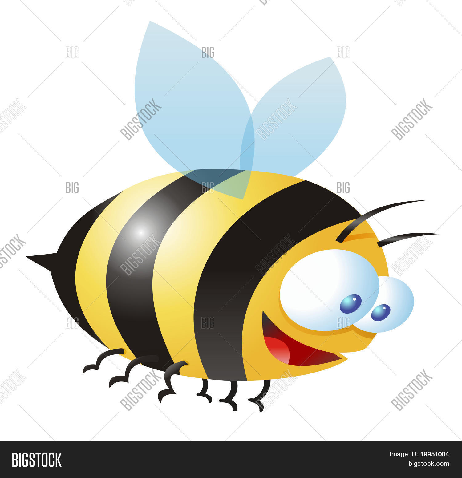 Comic Illustration Bee Image & Photo (Free Trial) | Bigstock