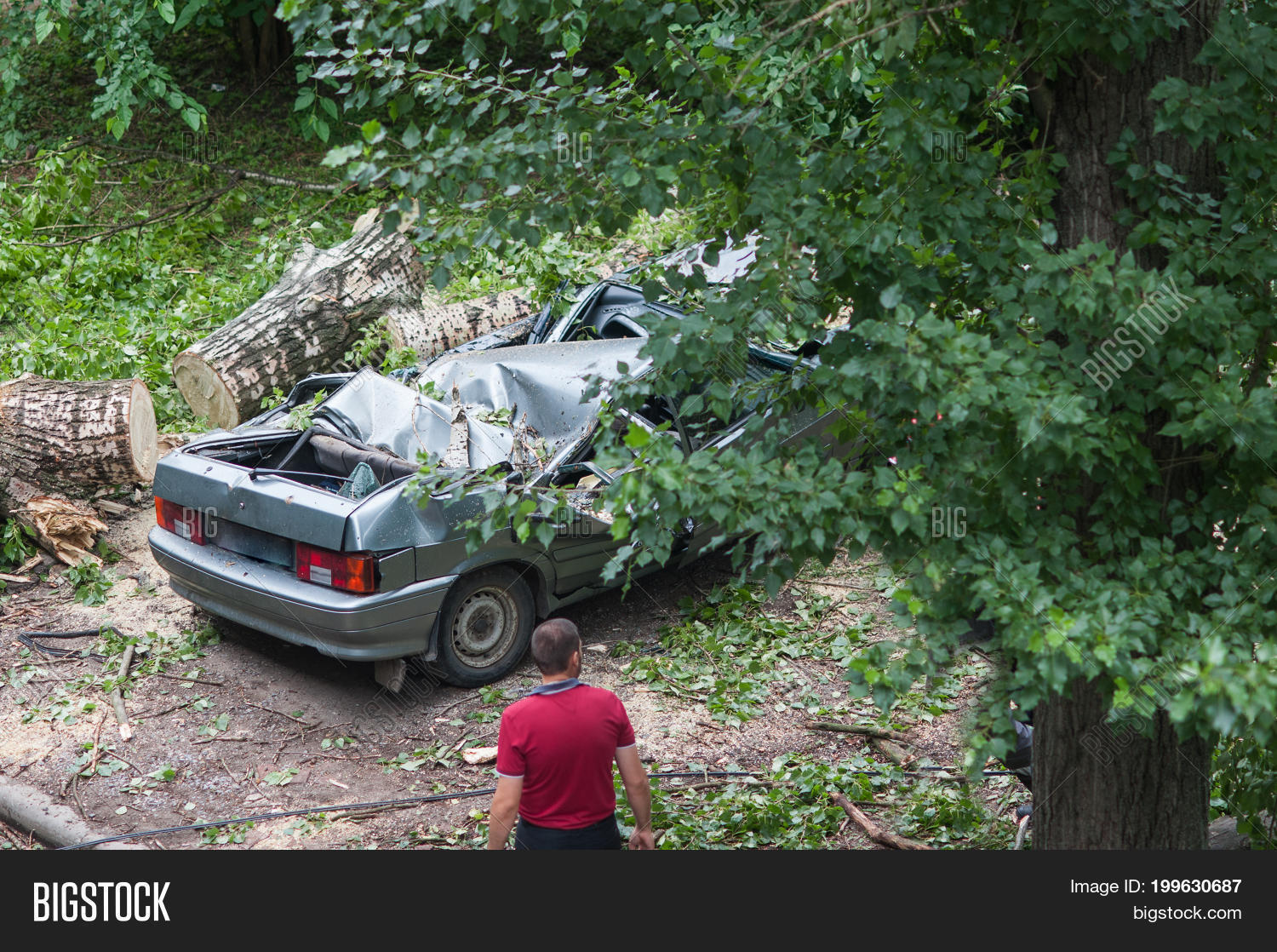 Crumpled Car After Image & Photo (Free Trial) | Bigstock
