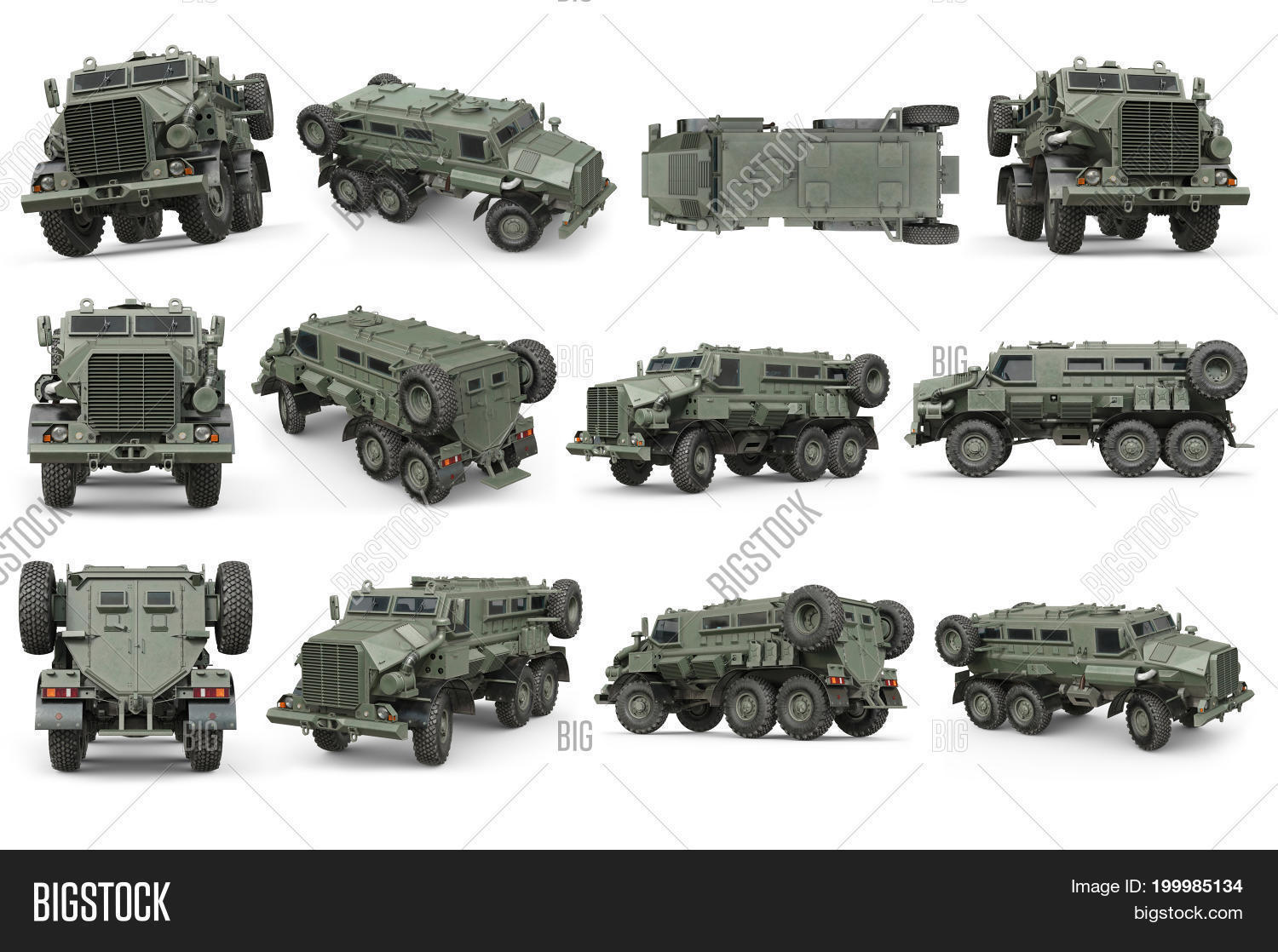 Truck Military Green Image & Photo (Free Trial) | Bigstock