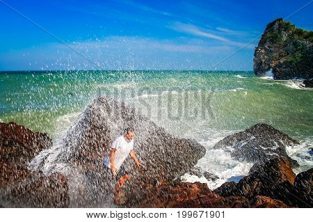 Man Escaping Incoming Image & Photo (Free Trial) | Bigstock