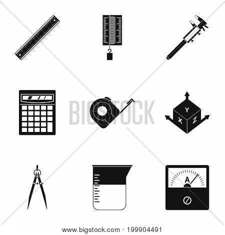 Measurement Icon Set Vector & Photo (Free Trial) | Bigstock