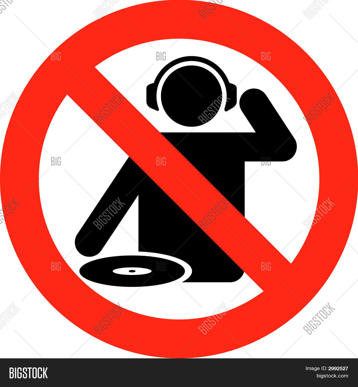 No Dj Zone Vector & Photo (Free Trial) | Bigstock