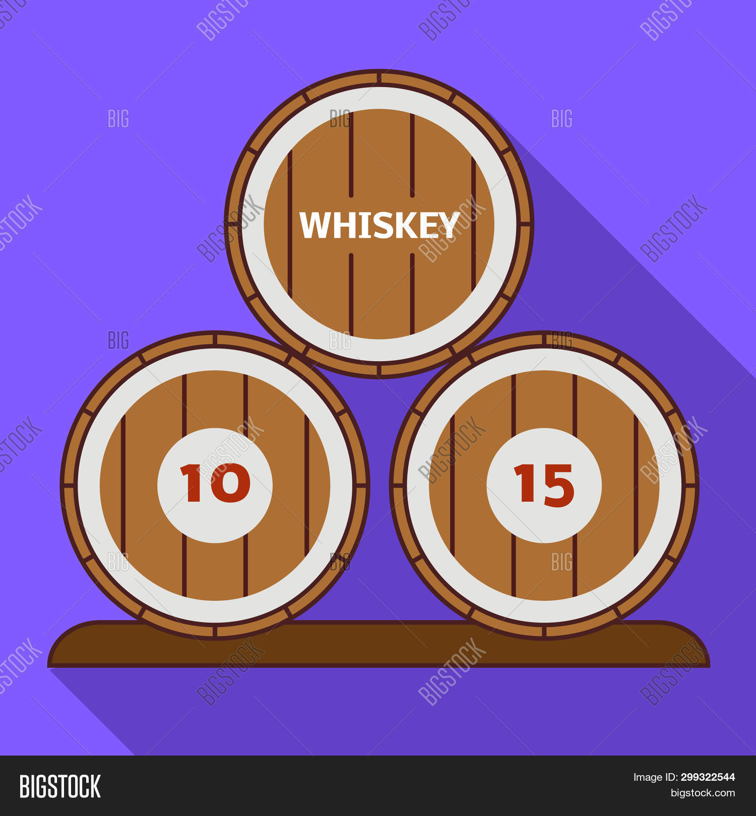 Whiskey Barrel Icon. Image & Photo (Free Trial) | Bigstock