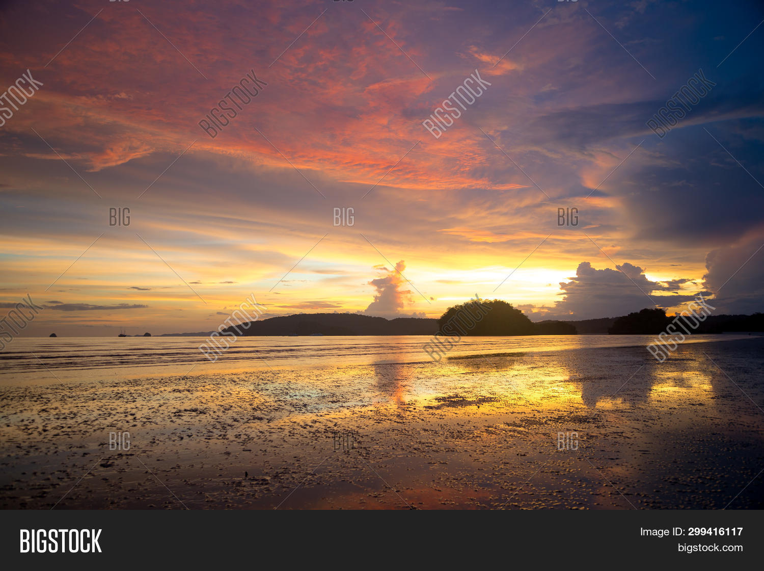 Gloomy Tropical Sunset Image & Photo (Free Trial) | Bigstock