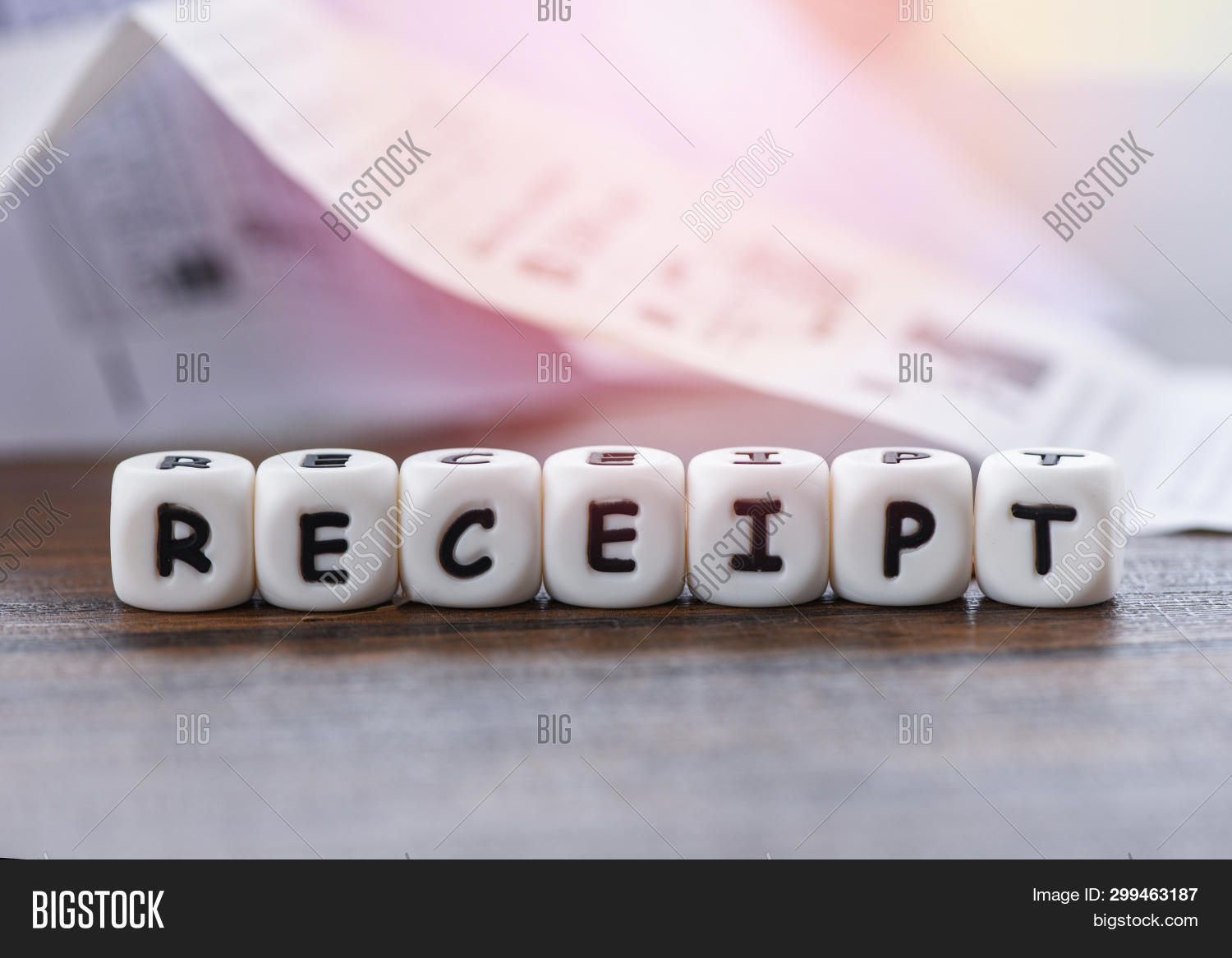 Receipt Paper On Table Image & Photo (Free Trial) | Bigstock