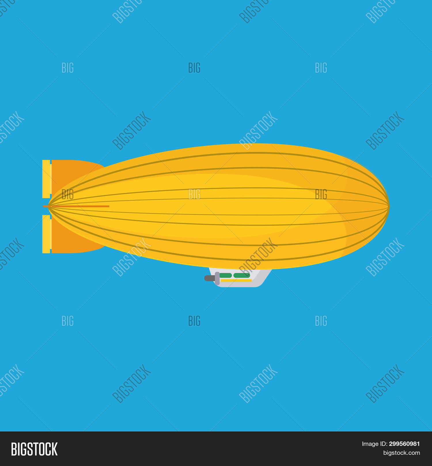 Blimp Side View Vector & Photo (Free Trial) | Bigstock