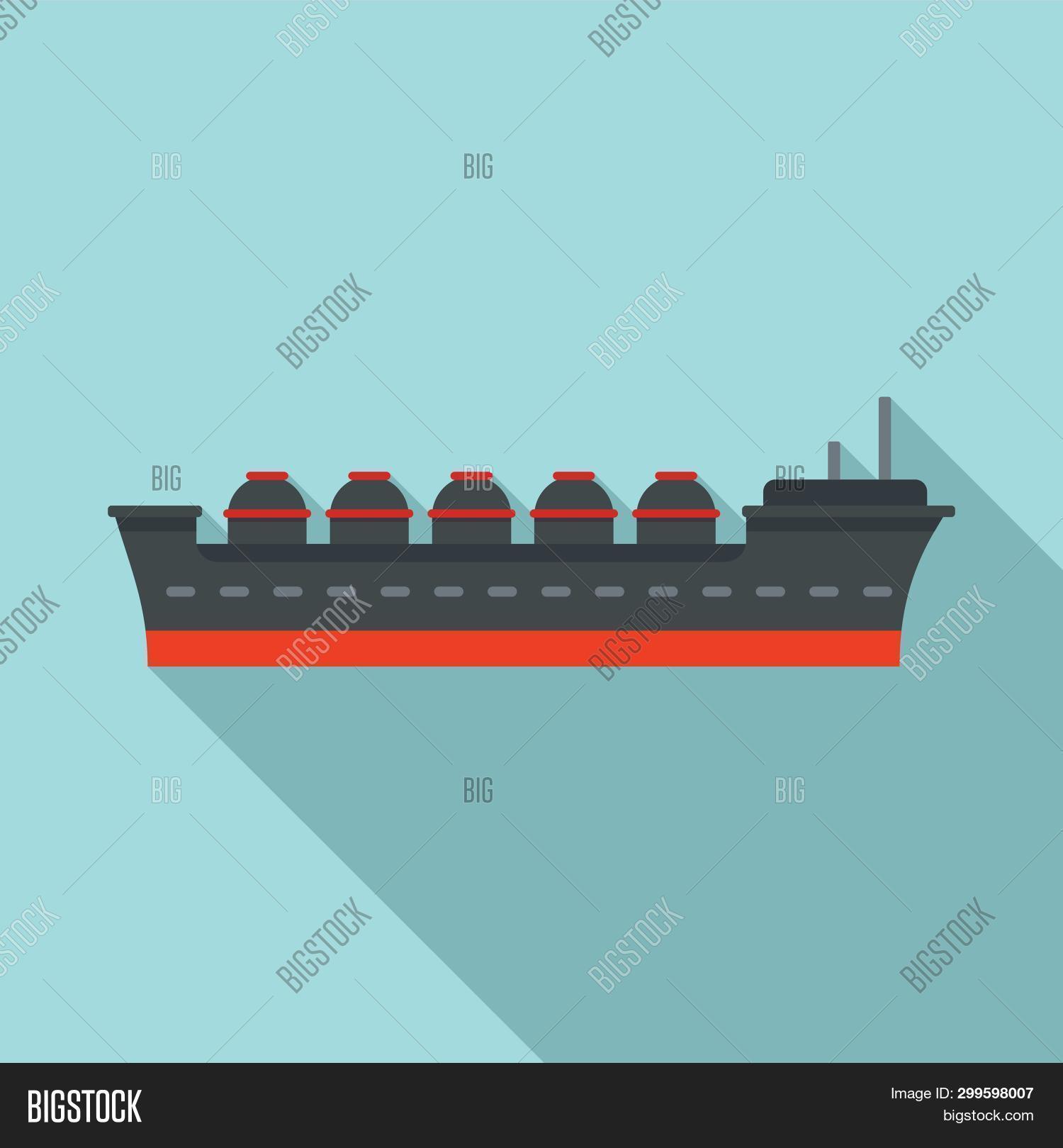 Oil Tanker Ship Icon. Image & Photo (Free Trial) | Bigstock