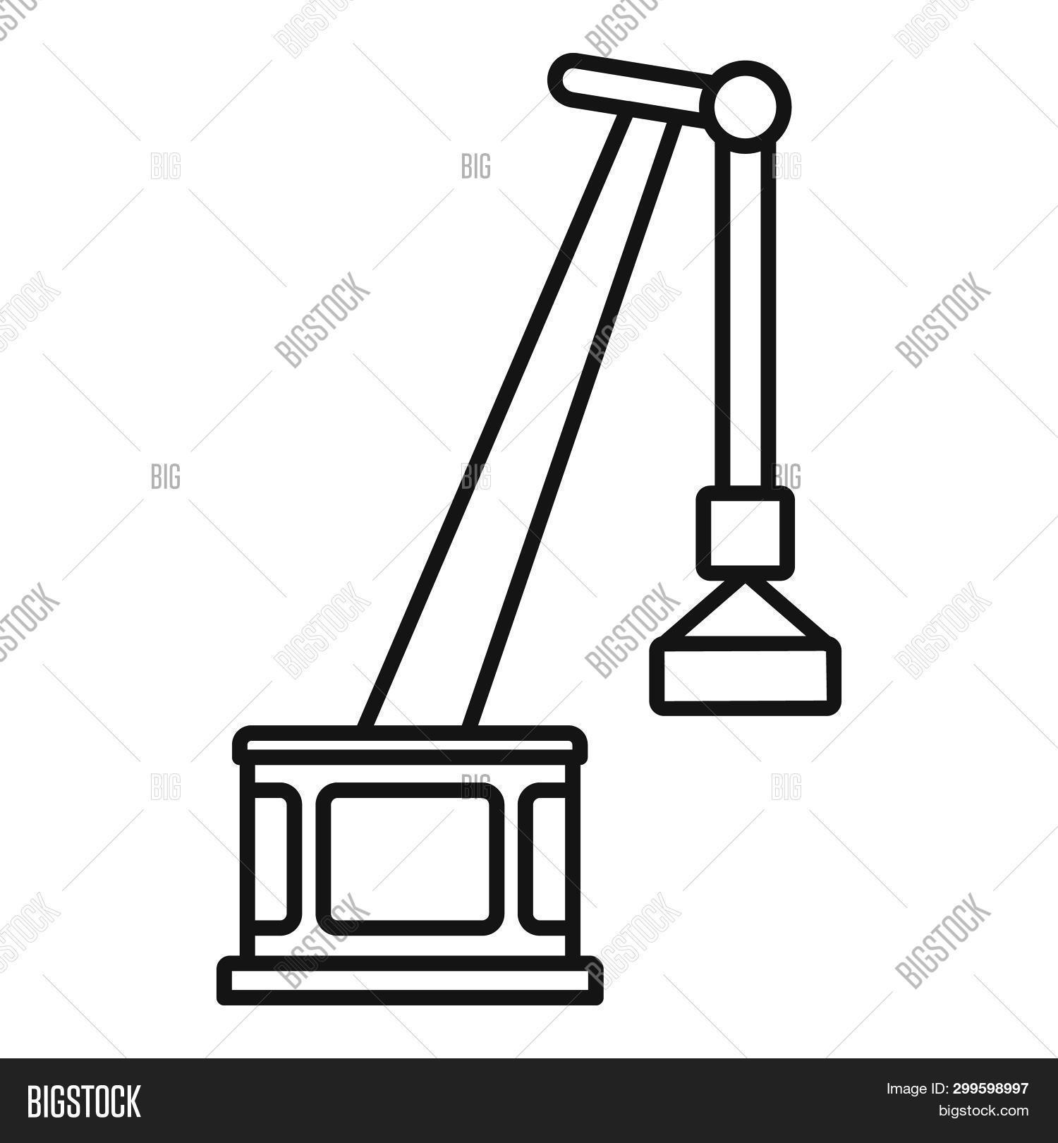 Port Crane Icon. Image & Photo (Free Trial) | Bigstock