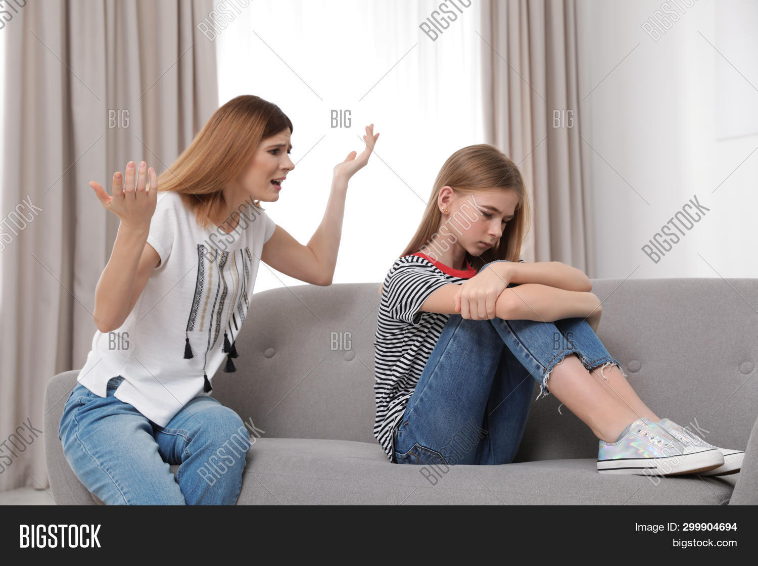 Mother Scolding Her Image And Photo Free Trial Bigstock