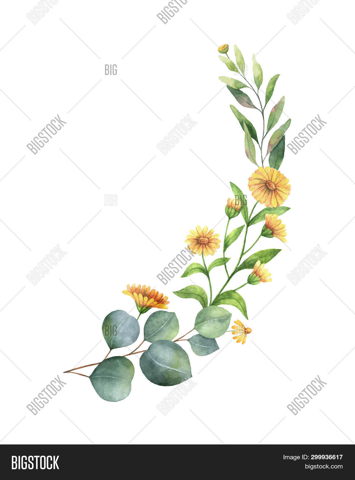 Watercolor Wreath Image & Photo (Free Trial) | Bigstock