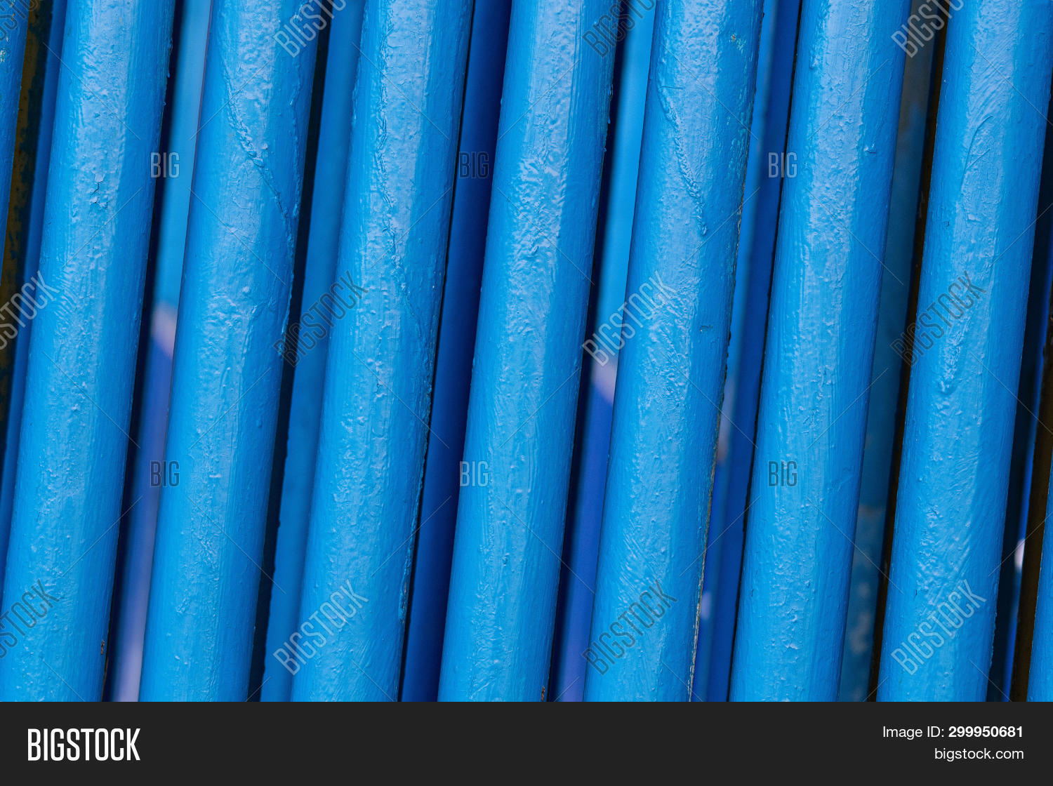 Many Old Blue Pipes. Image & Photo (Free Trial) | Bigstock