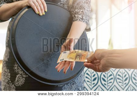 Hand Waitress Takes Image & Photo (Free Trial) | Bigstock