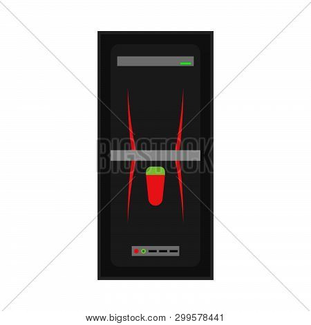 Pc Case Vector Icon Vector & Photo (Free Trial) | Bigstock