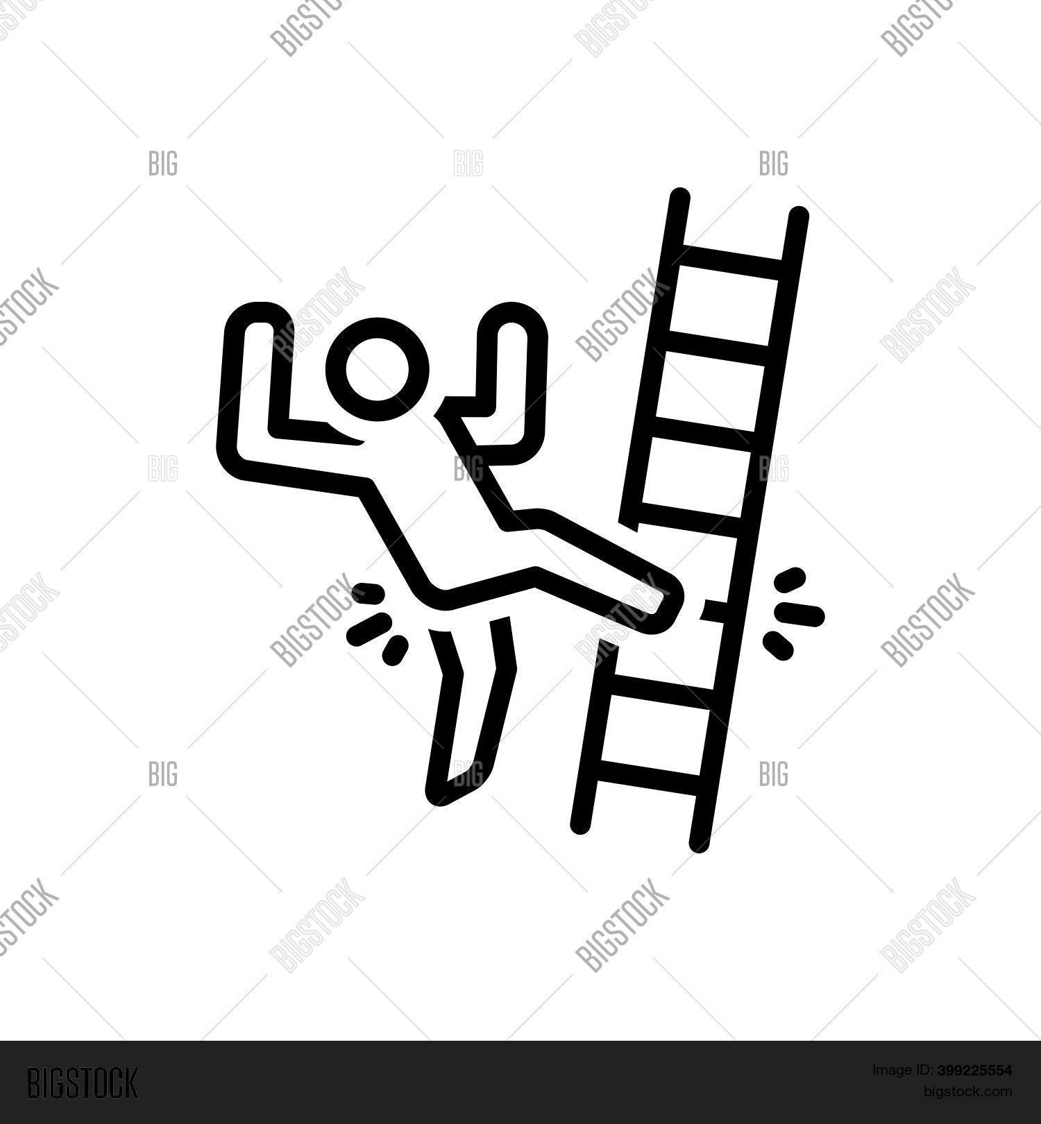 Black Line Icon Slip Vector & Photo (Free Trial) | Bigstock