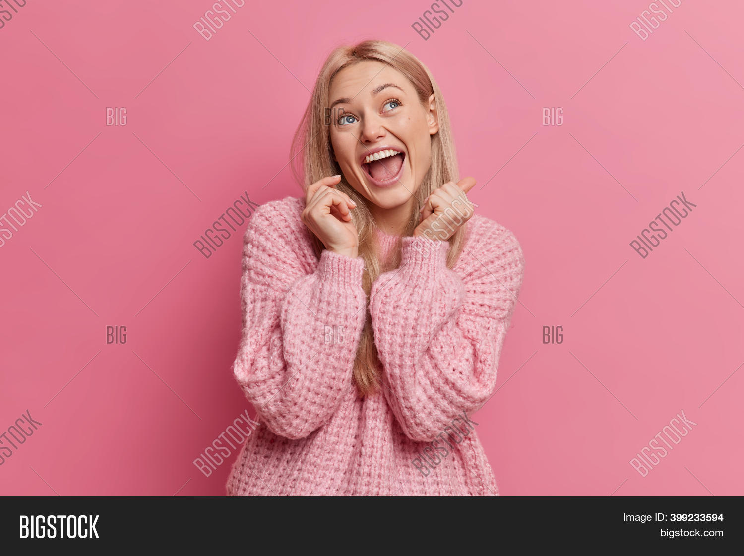 Overjoyed Blonde Young Image And Photo Free Trial Bigstock