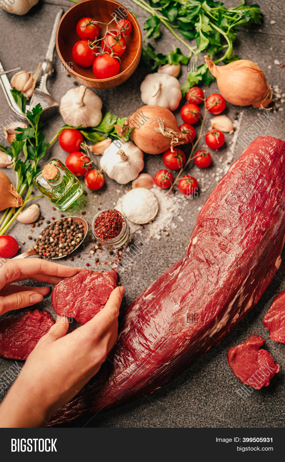 Fresh Meat Preparation Image & Photo (Free Trial) | Bigstock