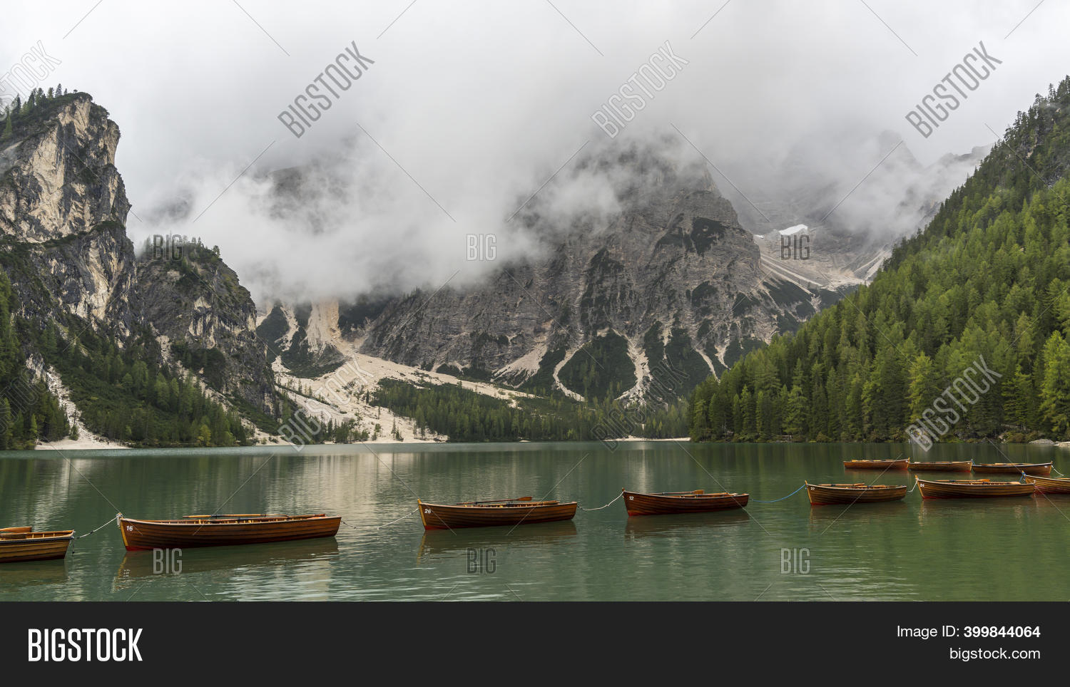 Lake Pragser Wildsee Image & Photo (Free Trial) | Bigstock