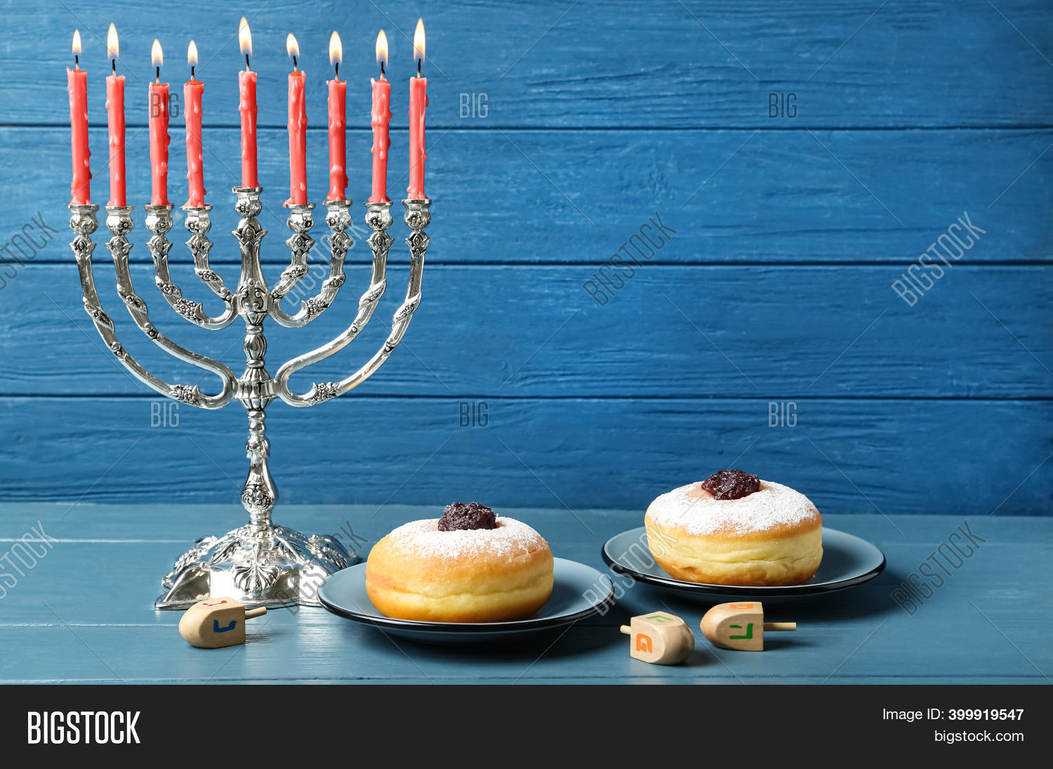 Silver Menorah, Image & Photo (Free Trial) | Bigstock