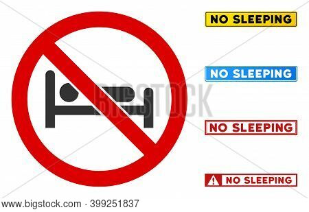 No Sleeping Sign Vector & Photo (Free Trial) | Bigstock