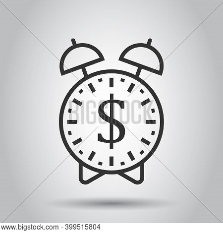 Time Money Icon Flat Vector & Photo (Free Trial) | Bigstock