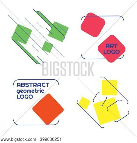 Set Rectangle Logos Vector & Photo (Free Trial) | Bigstock