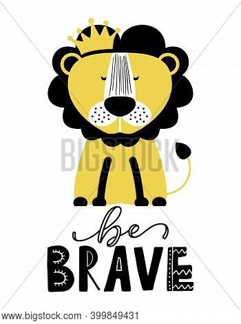 Be Brave Lion - Funny Vector & Photo (Free Trial) | Bigstock