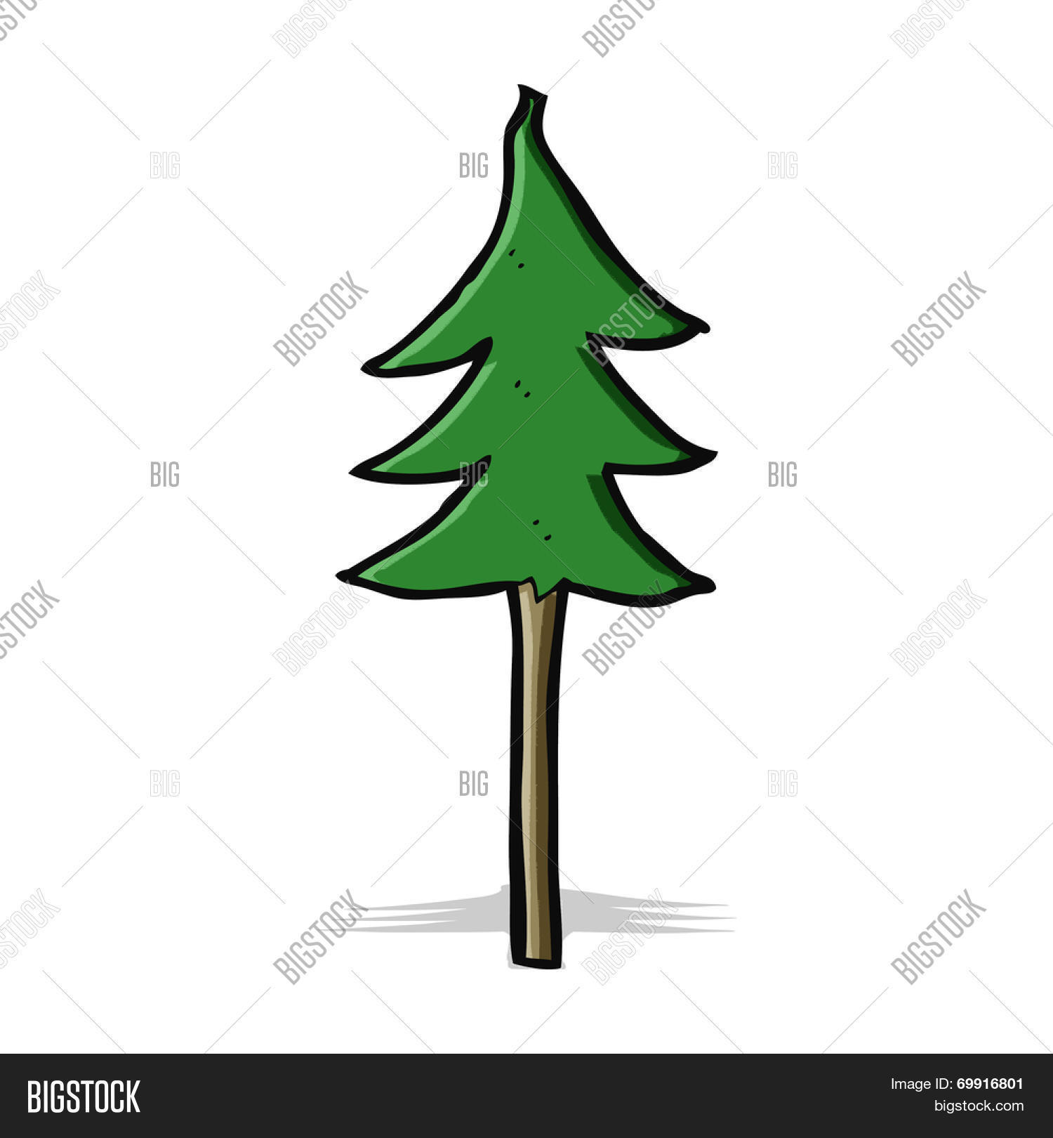 Cartoon Tree Symbol Image & Photo (Free Trial) | Bigstock