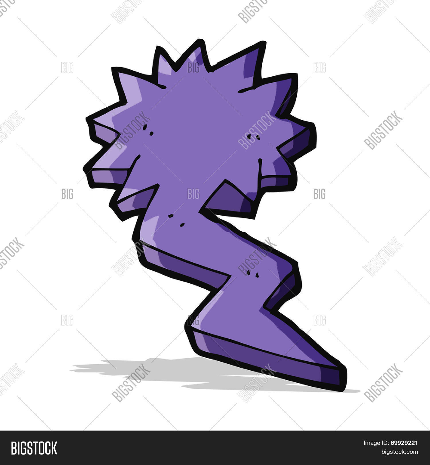 Cartoon Lightning Vector & Photo (Free Trial) | Bigstock