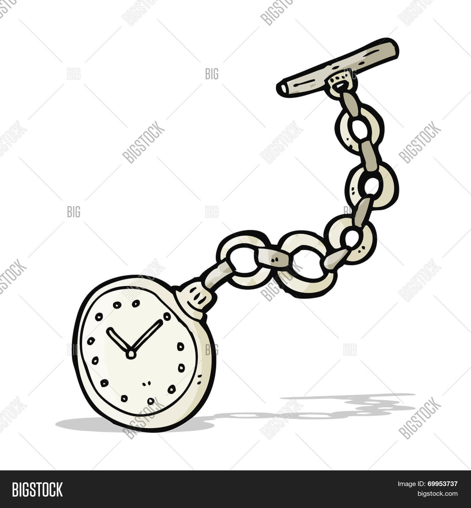 Cartoon Pocket Watch Vector & Photo (Free Trial) | Bigstock