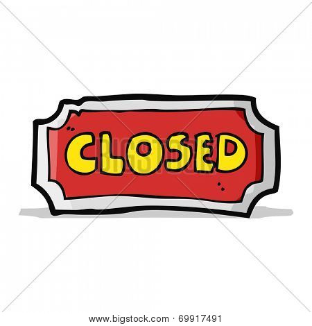 Cartoon Closed Sign Image & Photo (Free Trial) | Bigstock