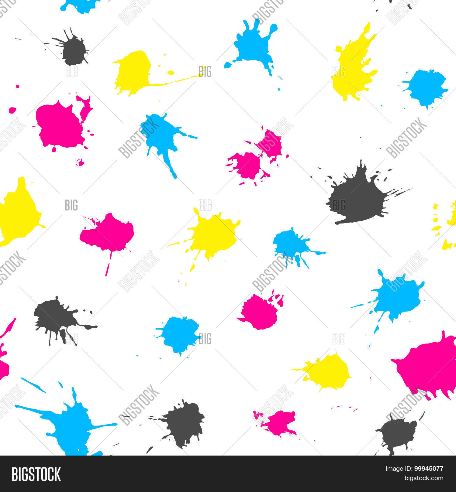 CMYK Ink Splashes Vector & Photo (Free Trial) | Bigstock