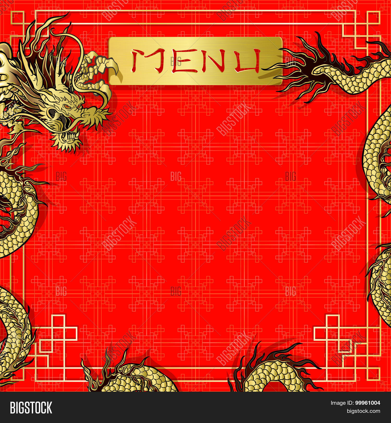 Template Menu Red Vector & Photo (Free Trial) | Bigstock