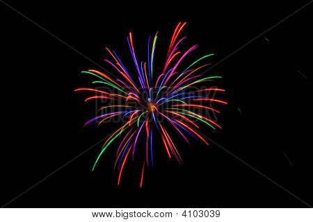 Single Burst Of Multi-Colored Fireworks Stock Photo & Stock Images ...
