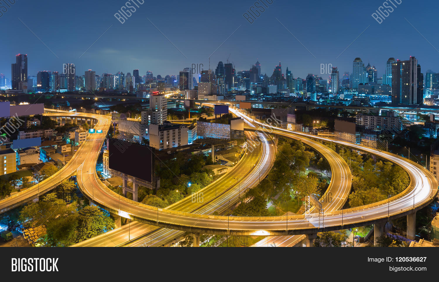 Aerial View Highway Road Curved Image & Photo | Bigstock