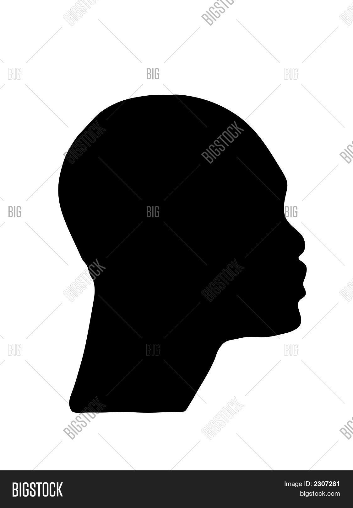 Vector Boy Face Silhouette Stock Vector & Stock Photos | Bigstock