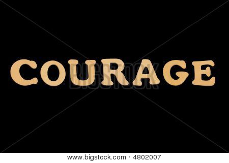 Wooden Word Courage Stock Photo & Stock Images | Bigstock