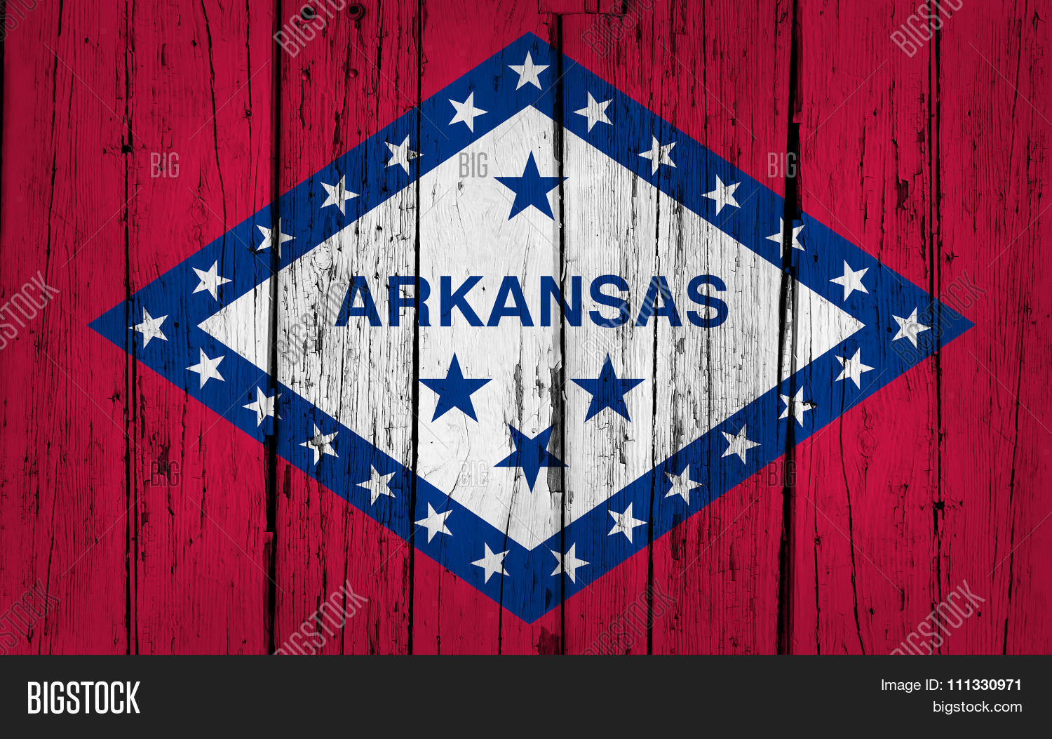 Arkansas State Flag Grunge Wooden Image & Photo | Bigstock