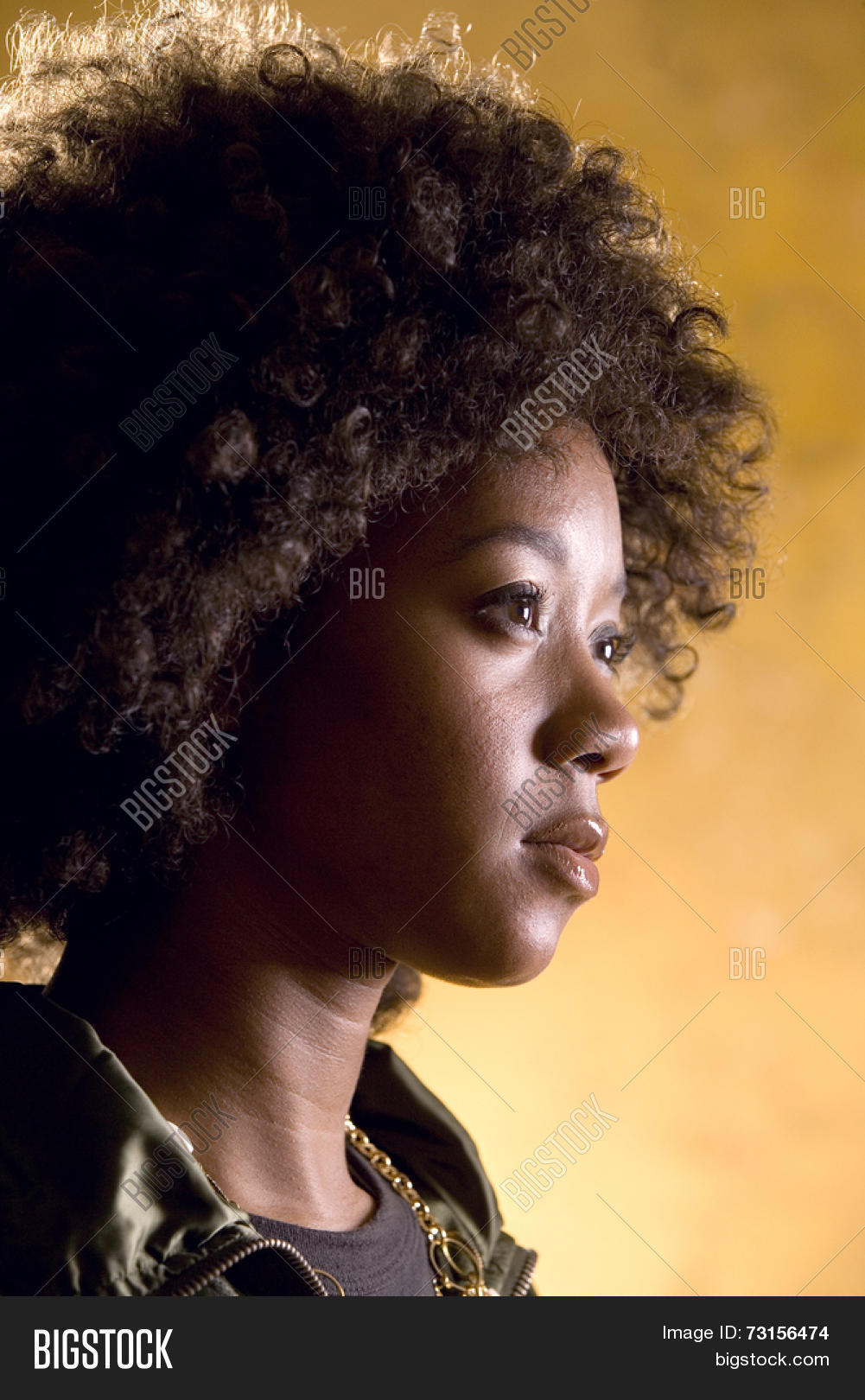 Portrait African Woman Afro Image & Photo | Bigstock