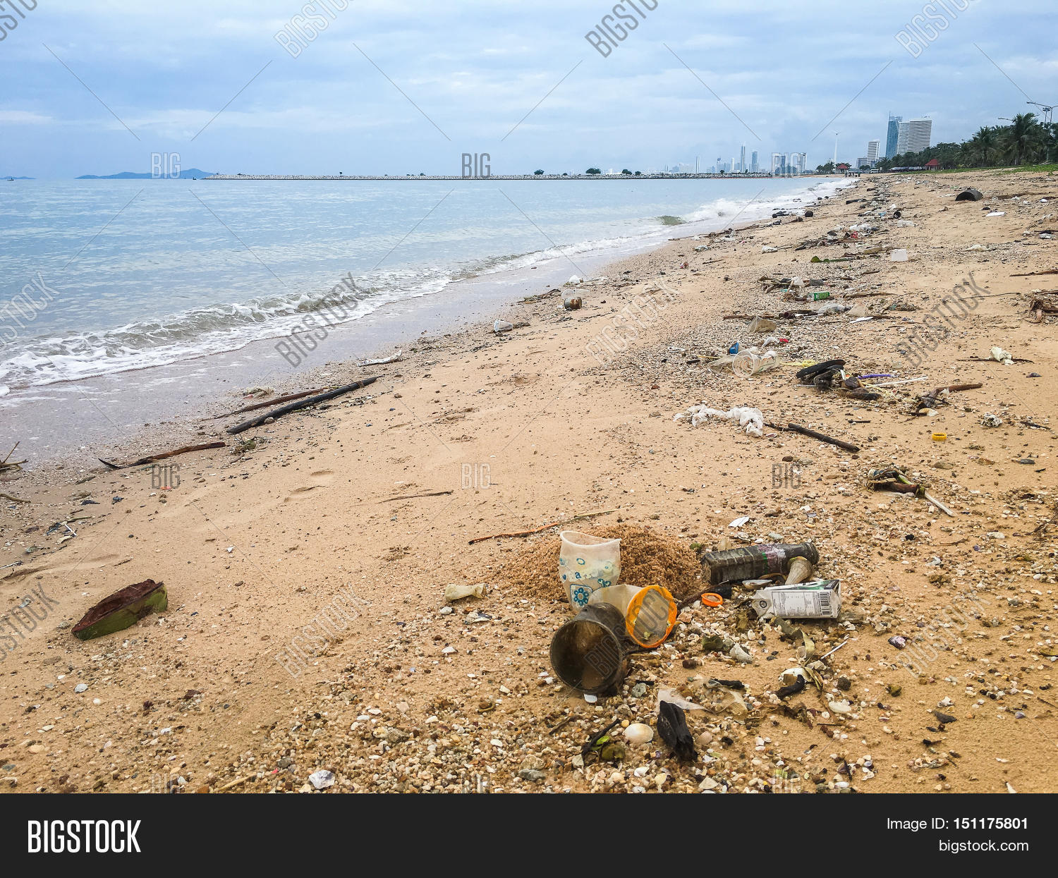 Styrofoam On Beach, Pollution, Image & Photo | Bigstock