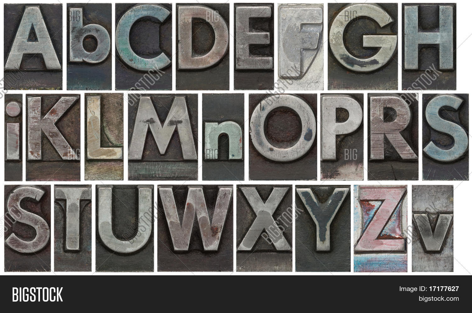 Block letters isolated on white Stock Photo & Stock Images | Bigstock