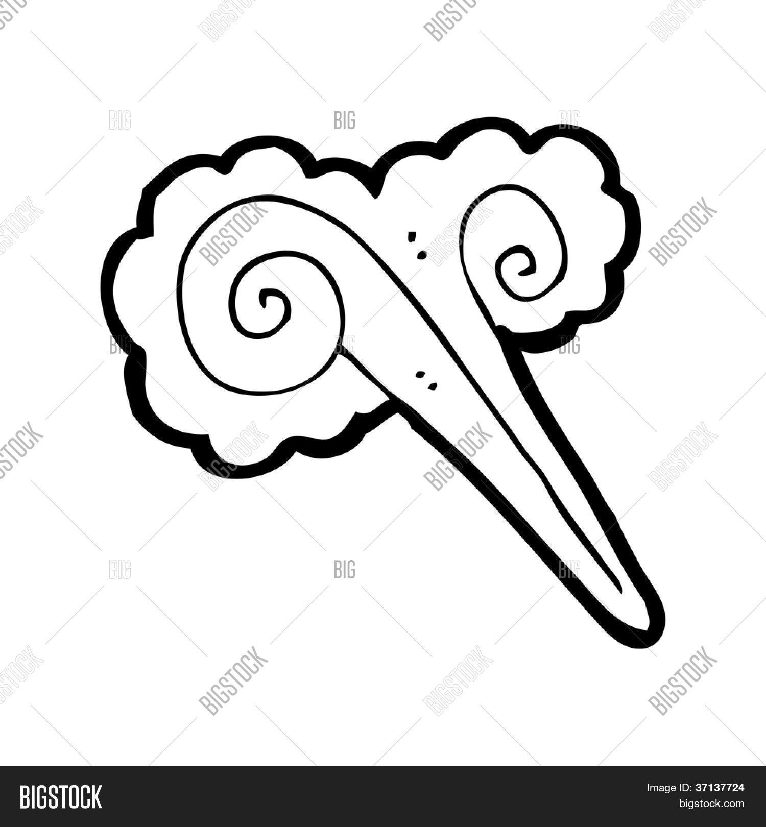 cartoon gust of wind Stock Photo & Stock Images | Bigstock