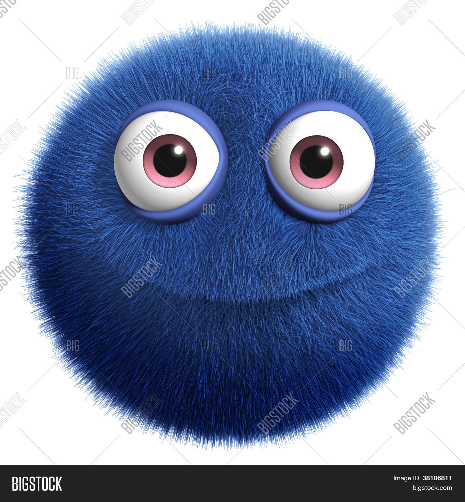 Blue Cute Monster Image & Photo | Bigstock