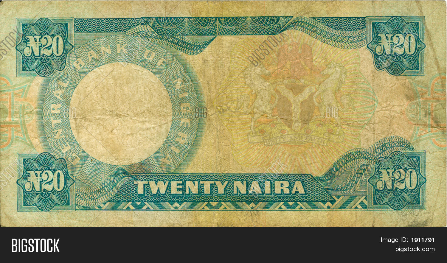Old Paper Banknote Money Nigeria Naira Stock Photo & Stock Images ...