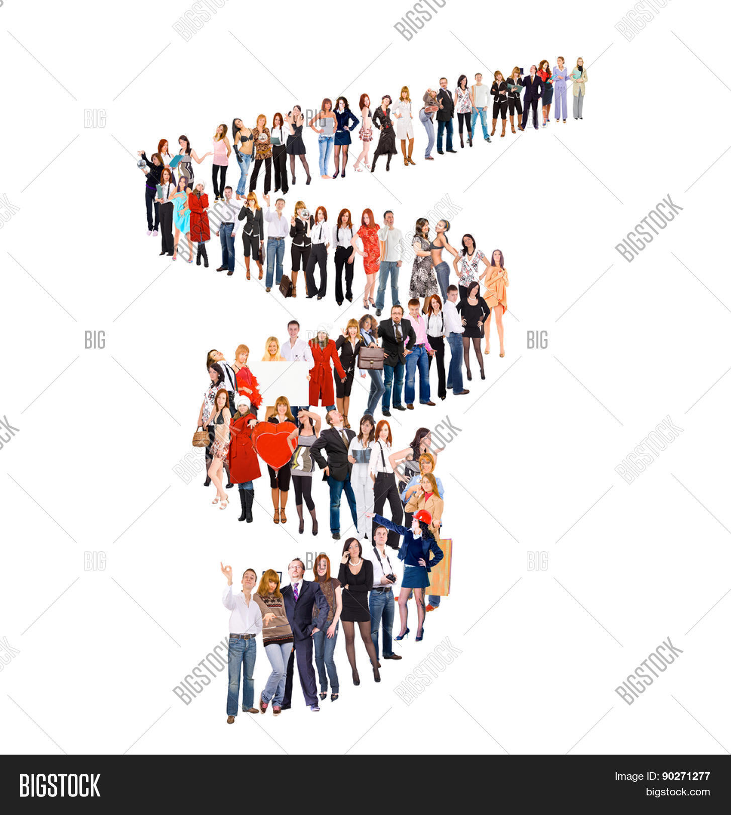 Very Long Line People Queue Image & Photo | Bigstock