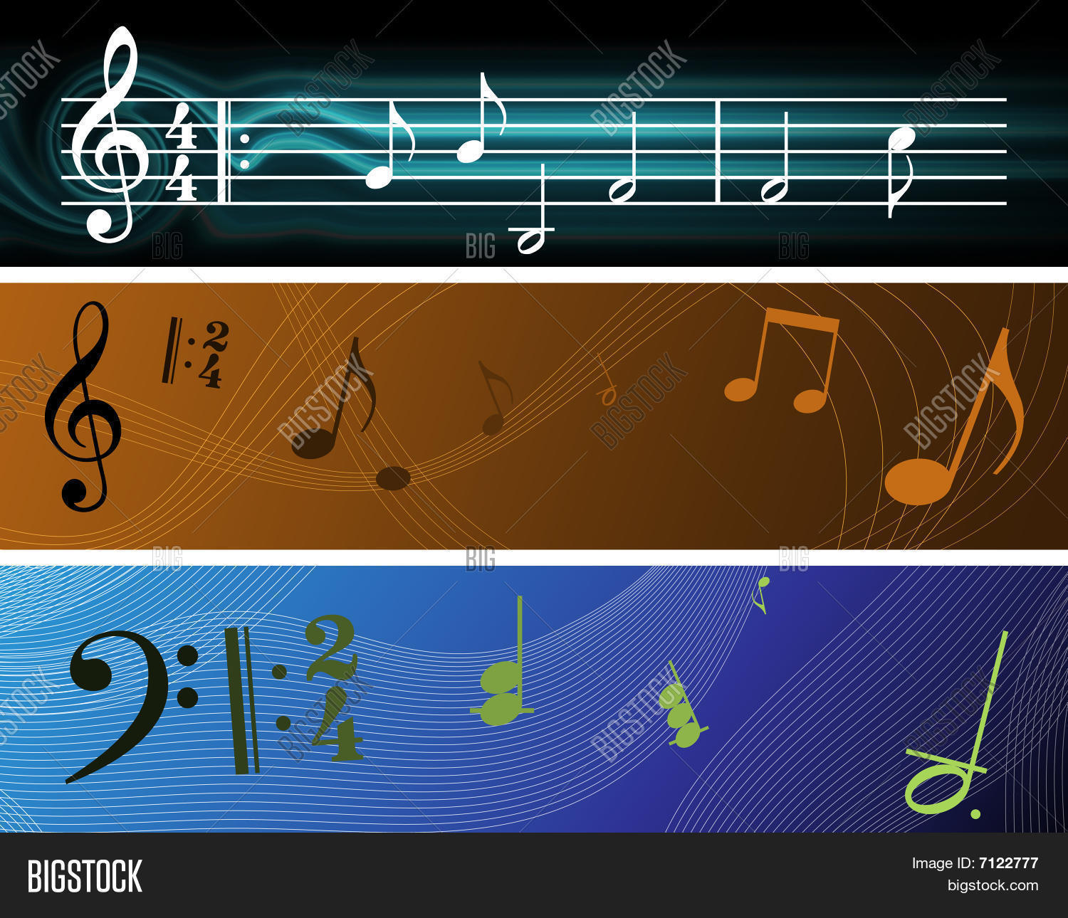 Musical Banners Stock Photo & Stock Images | Bigstock