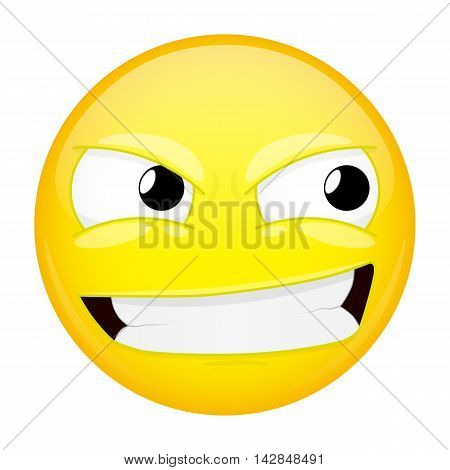 Smirk Emoji. Sly Emotion. Smiling Image & Photo | Bigstock