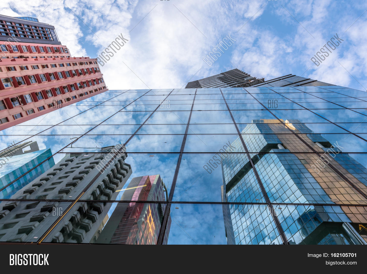 Sky Blue Glass High-rise Facade. Image & Photo | Bigstock